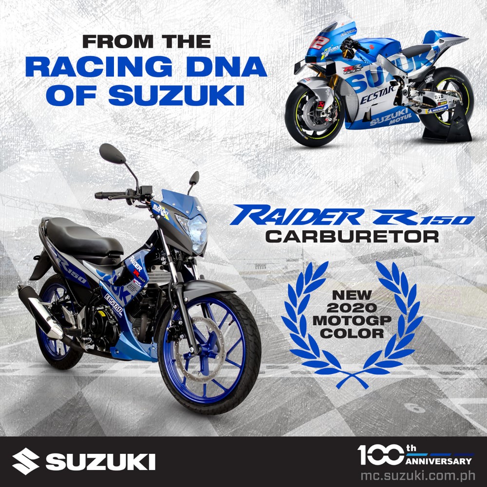 Suzuki Raider R150 Carburetor 2020 MotoGP Blue Colour – Arena Motosikal
