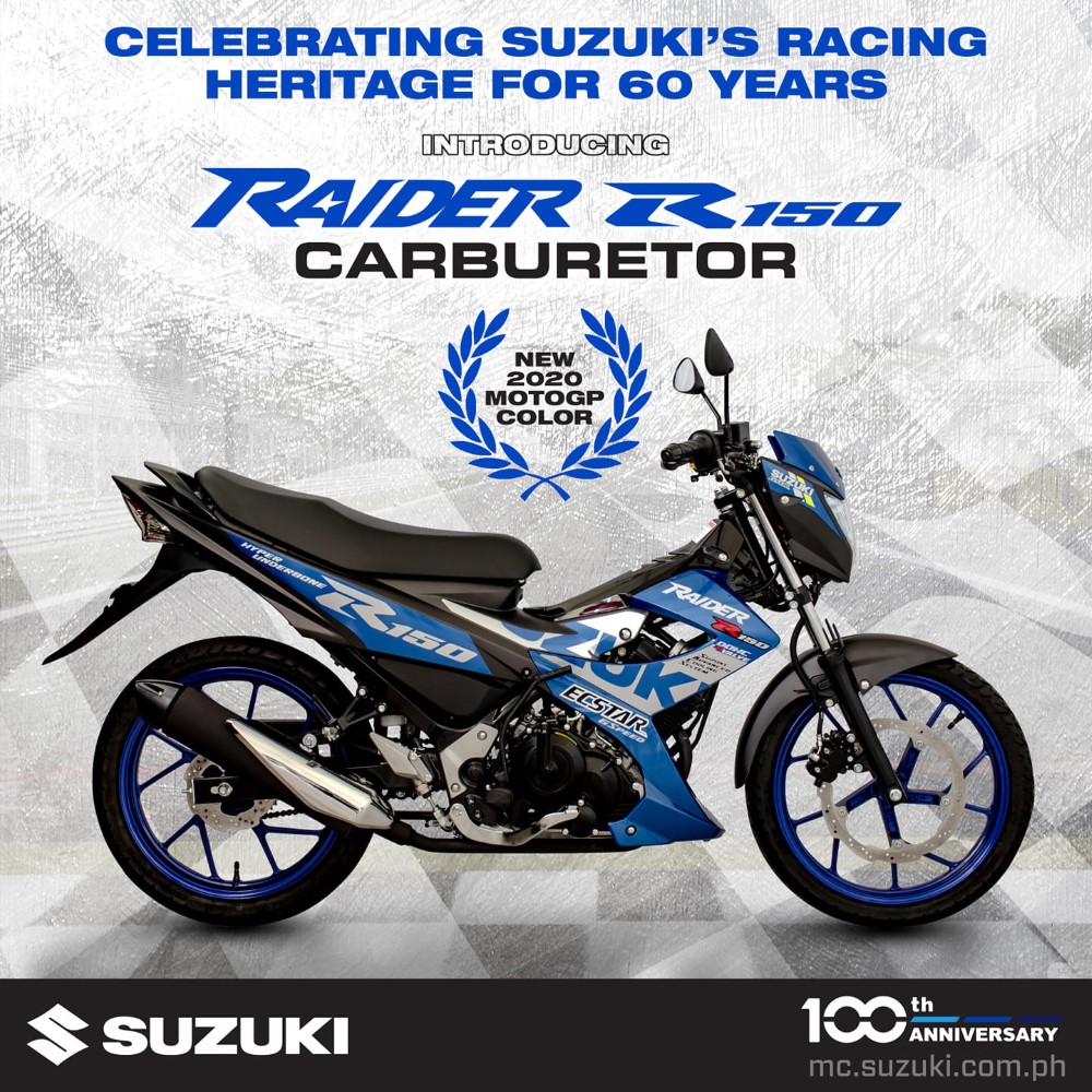 Suzuki Raider R150 Carburetor 2020 MotoGP Blue Colour – Arena Motosikal