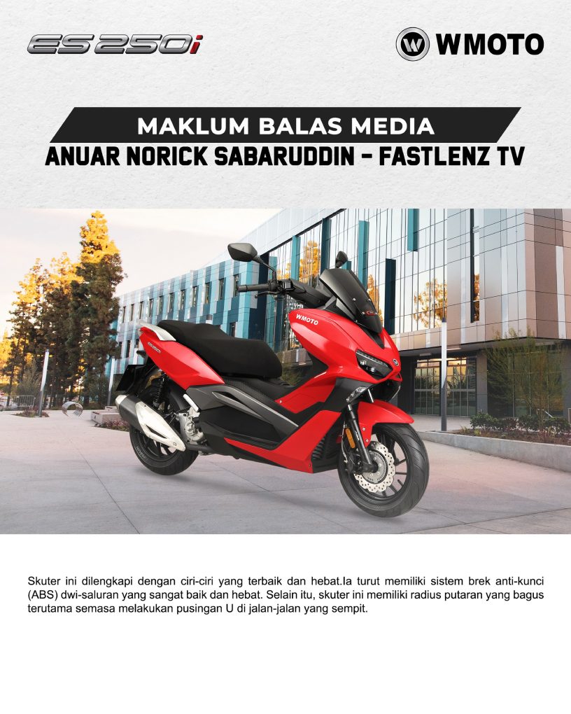 2022 WMoto ES250i – Arena Motosikal
