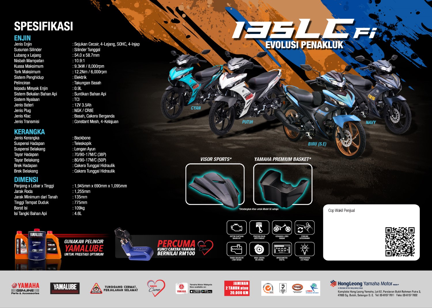 2024 Yamaha 135LC Fi – Arena Motosikal