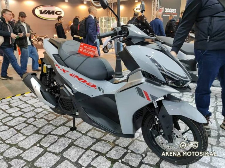 Skuter QJMOTOR AX 200 S akan lancar di Malaysia, siap brek ABS depan ...