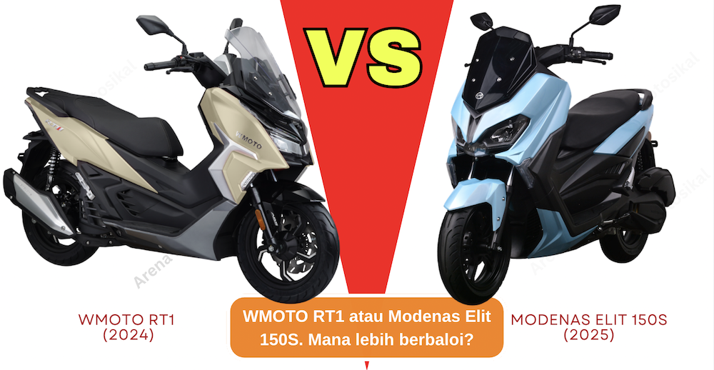 Pilih mana satu: Modenas Elit 150S atau WMOTO RT1 (2024)? – Arena Motosikal