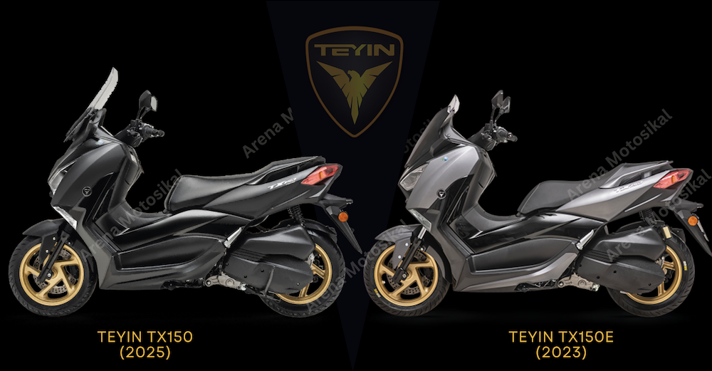 TEYIN TX150 (2025) VS TX150e (2025) – 6 – Arena Motosikal
