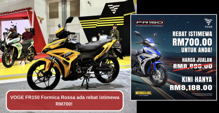 VOGE FR150 Formica Rossa kini dengan harga istimewa RM8,188 sehingga 30 ...