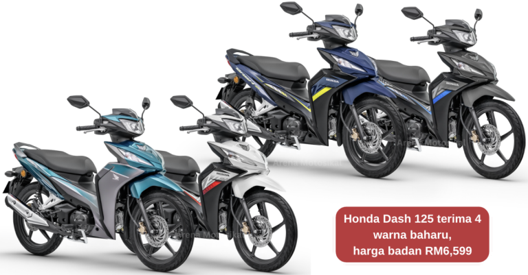 Honda Dash 125 hadir dengan 4 warna baharu, harga badan mula RM6,599 ...