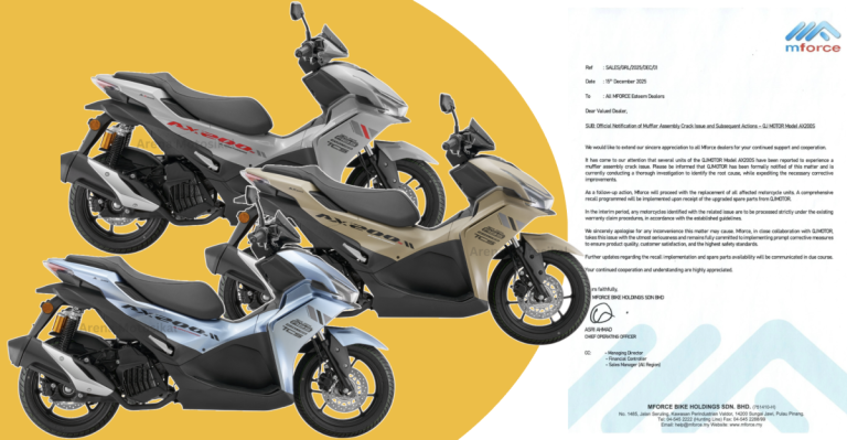 MForce bakal jalankan kempen panggilan balik untuk tukar ekzos semua ...