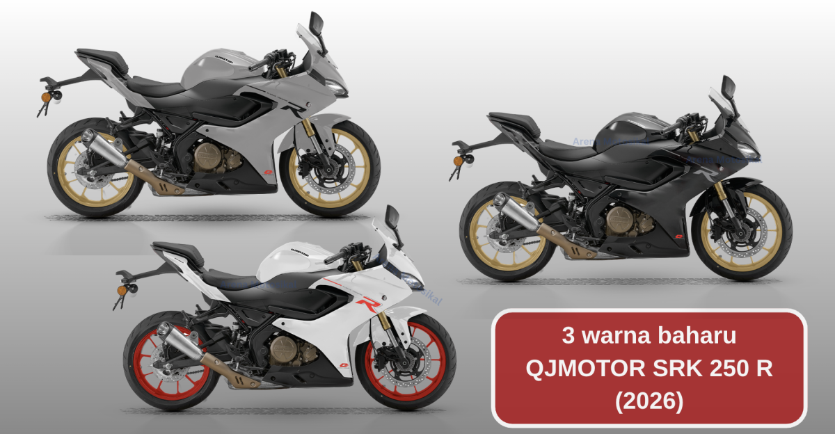 QJMOTOR SRK 250 R (2026): Ini perbezaan warna dan grafik sportbike asas ...
