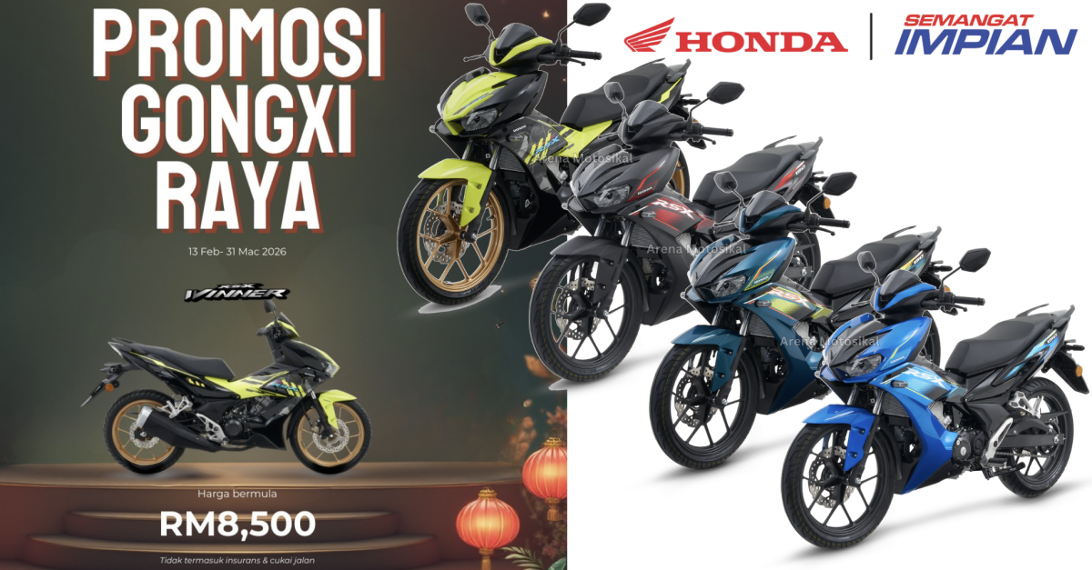 Promosi Gongxi Raya BSH: Harga badan Honda RS-X Winner mula dari RM8 ...